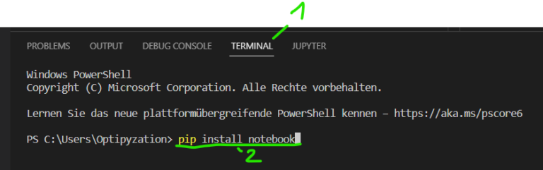 Python Schnellstart Mit Vs Code Windows Optipyzation